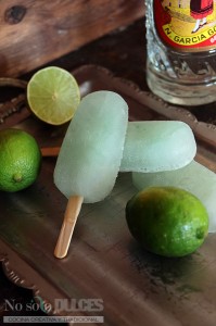 Polos helados de anís y lima